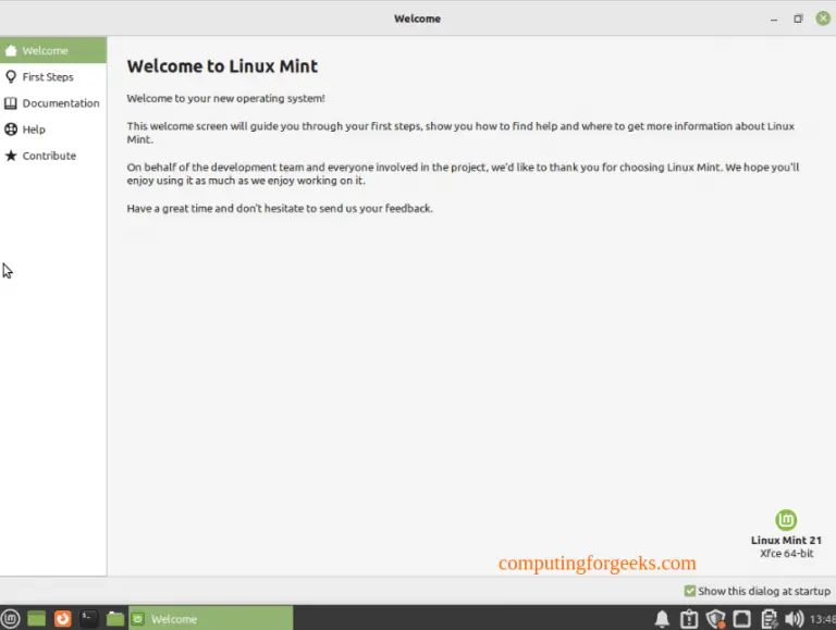 Install Linux Mint 21 - Step by Step With Screenshots | ComputingForGeeks