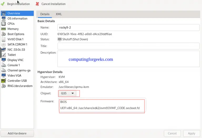 Install and Use KVM Virtualization on Rocky Linux 9 | ComputingForGeeks