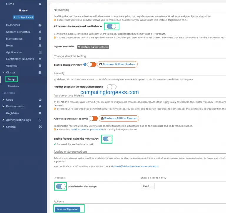 How To Manage Kubernetes Cluster Using Portainer Dashboard Computingforgeeks 6869