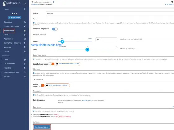 How To Manage Kubernetes Cluster Using Portainer Dashboard Computingforgeeks