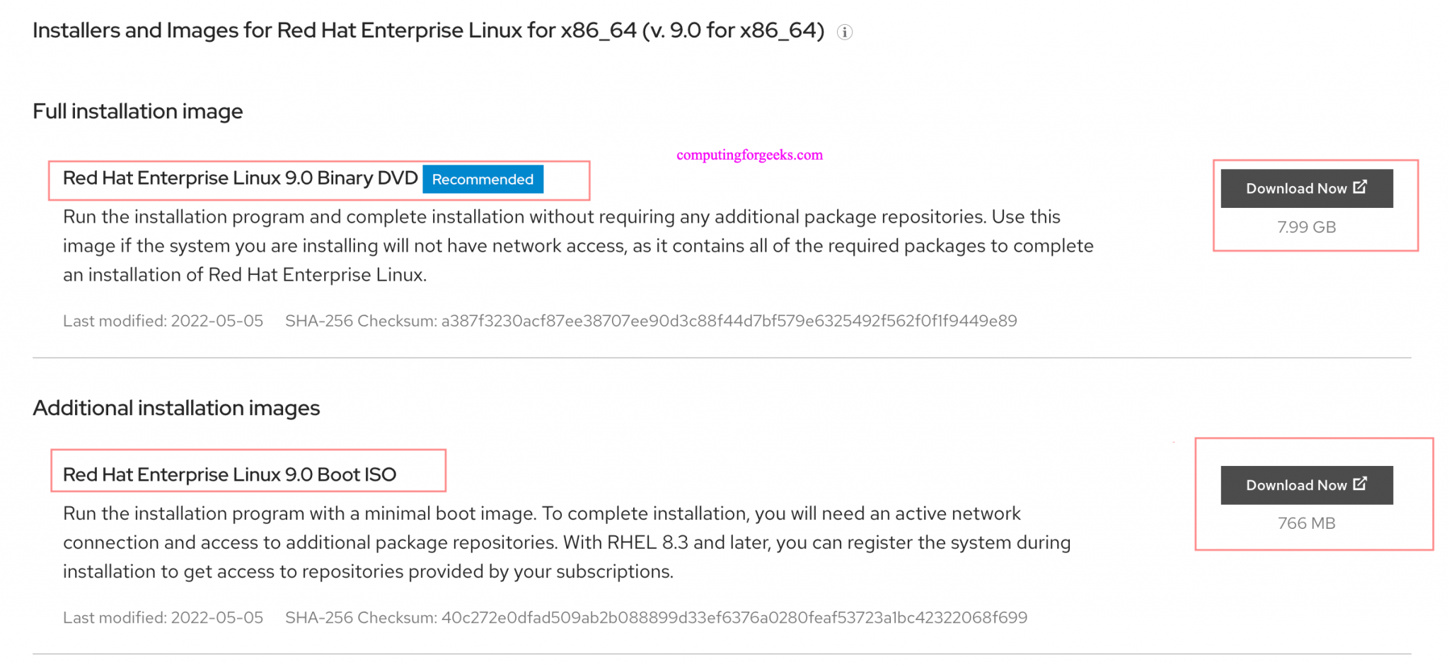 How To Install RHEL 9 - Step by Step With Screenshots | ComputingForGeeks