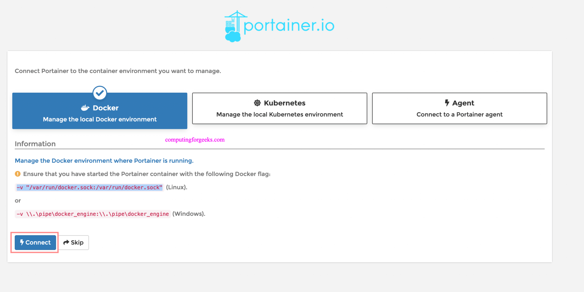 Install Portainer Docker Web Ui On Linux Computingforgeeks 