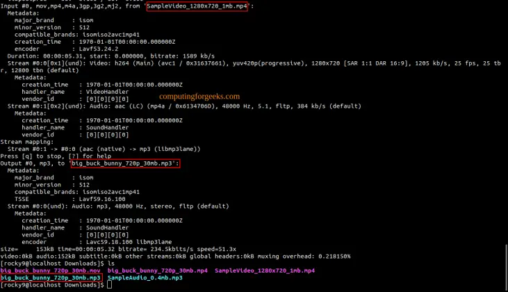 Install and Use FFmpeg on Rocky Linux 9 / AlmaLinux 9 | ComputingForGeeks