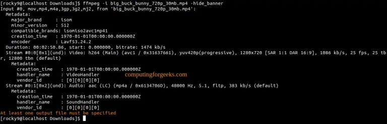 Install and Use FFmpeg on Rocky Linux 9 / AlmaLinux 9 | ComputingForGeeks