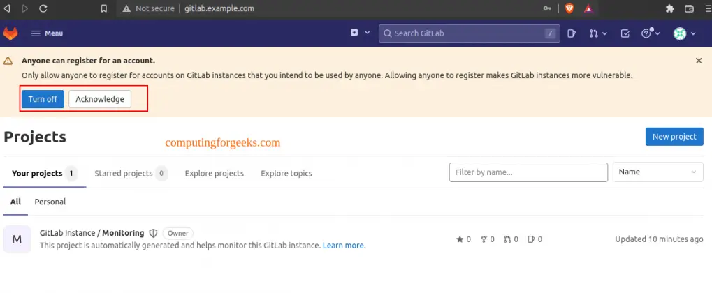 How To Install GitLab on Rocky Linux 9 / AlmaLinux 9 | ComputingForGeeks