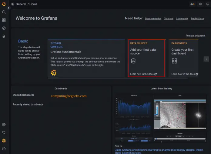 Install Grafana with Prometheus on Rocky Linux 9|AlmaLinux 9 | ComputingForGeeks