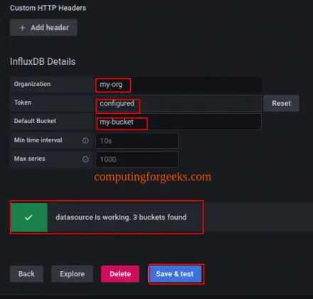 Install InfluxDB 2 and Telegraf on Rocky Linux 9/AlmaLinux 9 | ComputingForGeeks