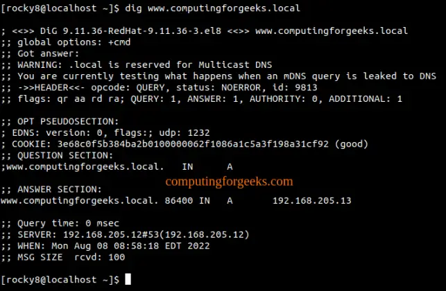 Configure Master BIND DNS on Rocky Linux 9 / AlmaLinux 9 | ComputingForGeeks