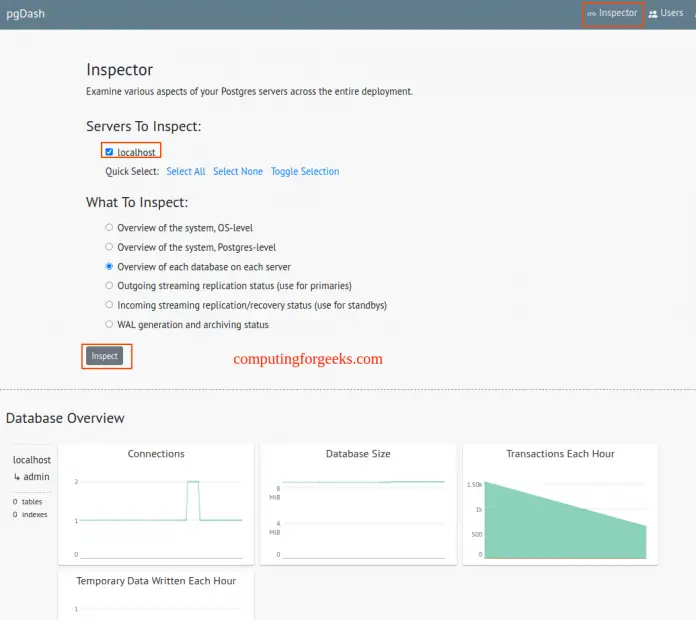 How To Monitor PostgreSQL Database with pgDash | ComputingForGeeks