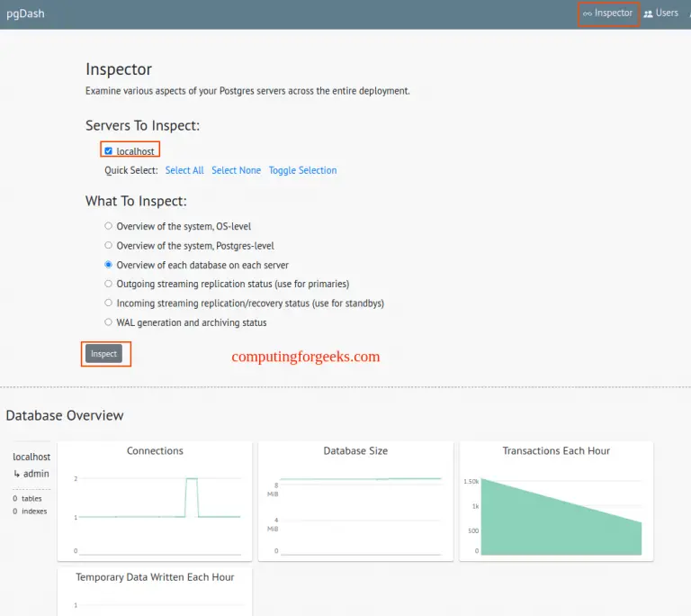How To Monitor PostgreSQL Database with pgDash | ComputingForGeeks
