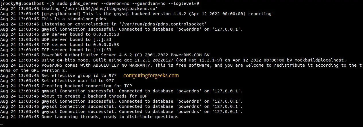 Configure Powerdns And Powerdns Admin On Rocky Linux 98 Computingforgeeks