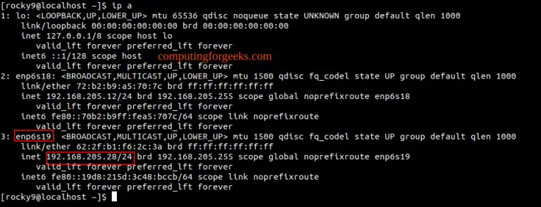 Configure Static IP Address on Rocky Linux 9 / AlmaLinux 9 | ComputingForGeeks