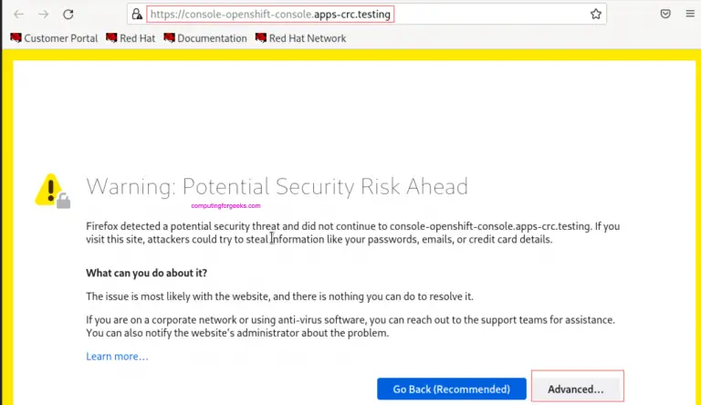 Install Local OpenShift Cluster 4.17 using CRC | ComputingForGeeks