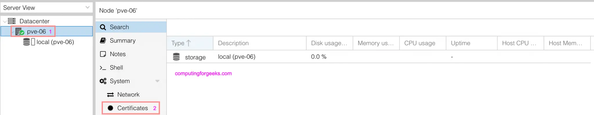 How To Secure Proxmox VE Server With Let's Encrypt SSL | ComputingForGeeks