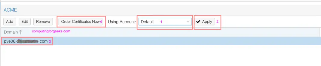 How To Secure Proxmox Ve Server With Lets Encrypt Ssl Computingforgeeks