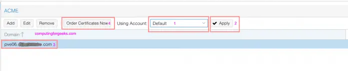 How To Secure Proxmox Ve Server With Lets Encrypt Ssl Computingforgeeks 2019