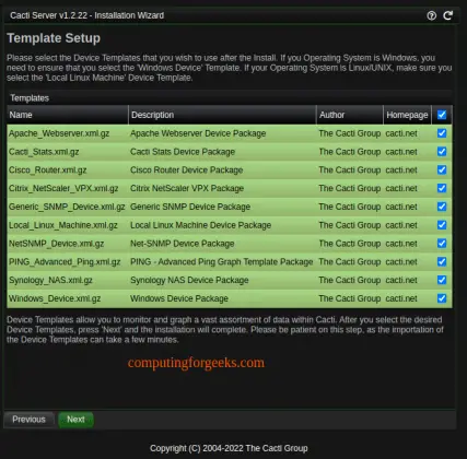 How To Install Cacti on Rocky Linux 9 / AlmaLinux 9 | ComputingForGeeks