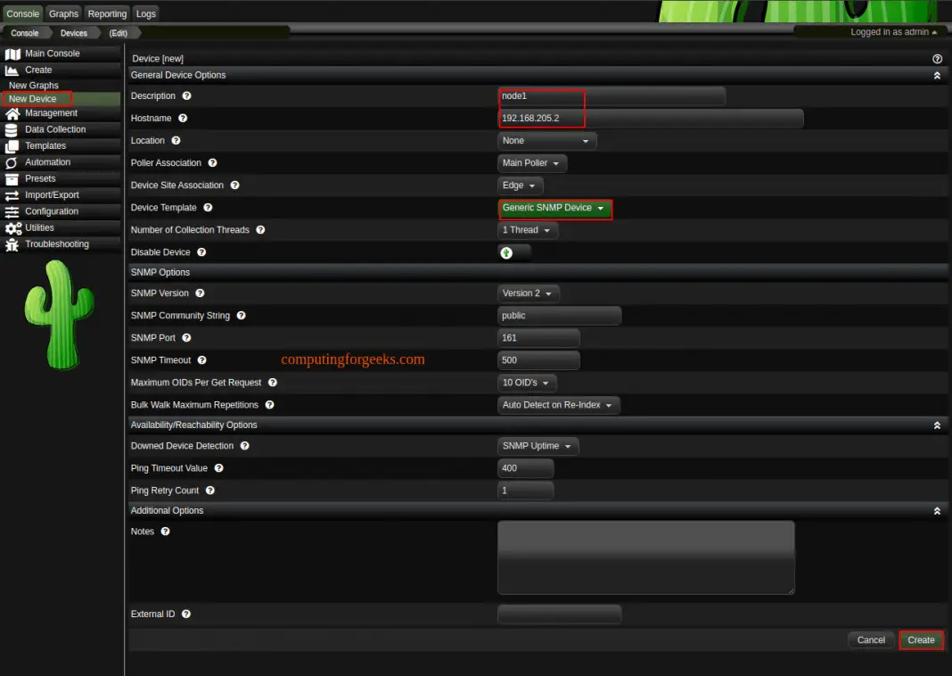How To Install Cacti on Rocky Linux 9 / AlmaLinux 9 | ComputingForGeeks