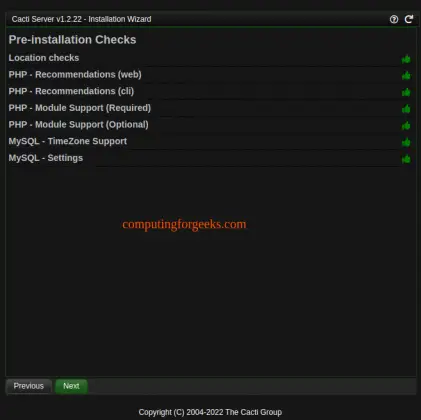 How To Install Cacti on Rocky Linux 9 / AlmaLinux 9 | ComputingForGeeks