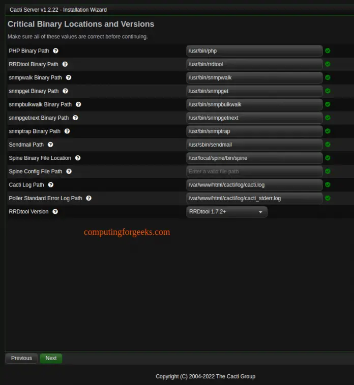 How To Install Cacti on Rocky Linux 9 / AlmaLinux 9 | ComputingForGeeks