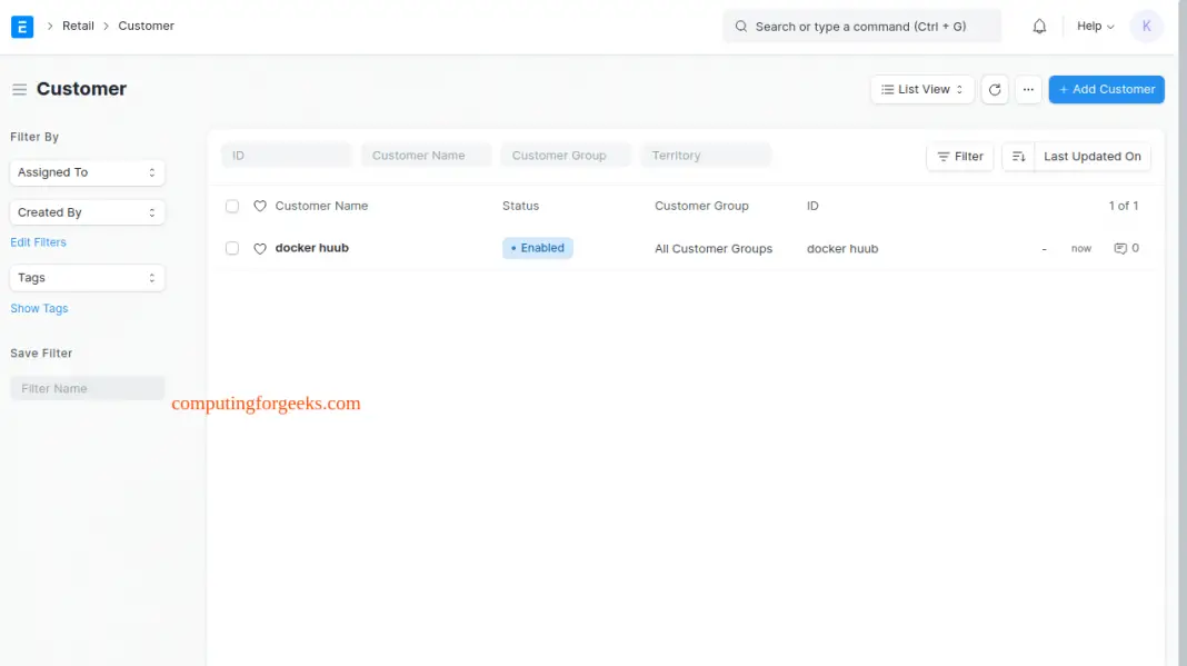 How To Run Erpnext Erp System In Docker Containers Computingforgeeks