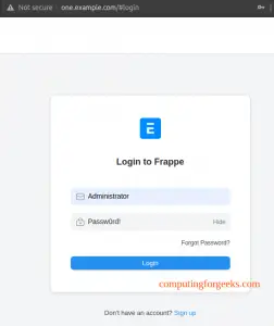 How To Run ERPNext ERP System in Docker Containers | ComputingForGeeks