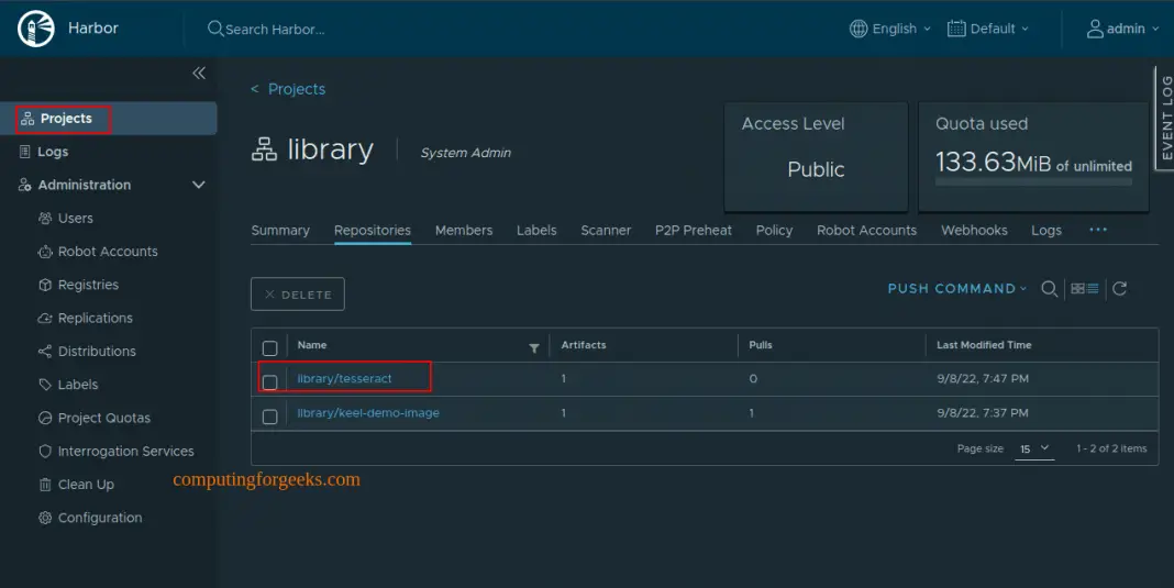 Install Harbor Image Registry on Ubuntu 22.04|20.04 | ComputingForGeeks