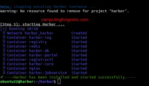 Install Harbor Image Registry on Ubuntu 22.04|20.04 | ComputingForGeeks