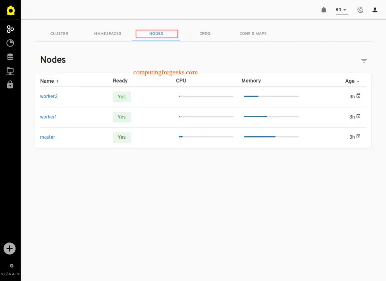 How To Install And Use Headlamp Kubernetes Web Ui Computingforgeeks