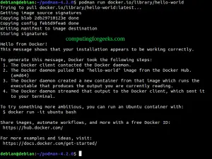 How To Install Podman 4 on Debian 11 / Debian 10 | ComputingForGeeks