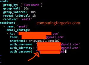 Configure Prometheus Email Alert Notification using Alertmanager | ComputingForGeeks