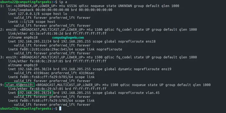 Configuring Linux Bridge Vlan Interface Using Netplan On Ubuntu Computingforgeeks 4975