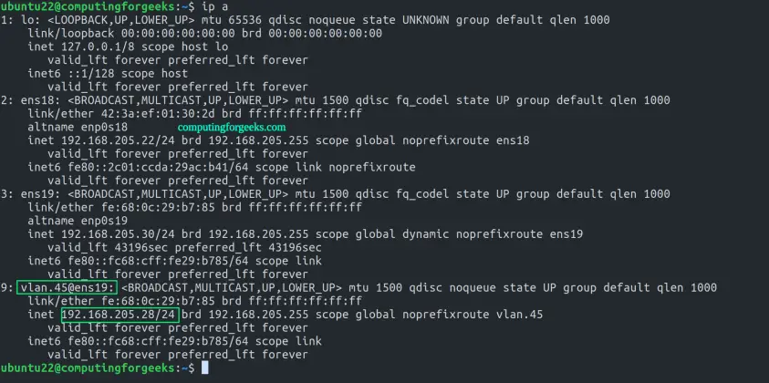 Configuring Linux Bridge / VLAN interface using Netplan on Ubuntu | ComputingForGeeks