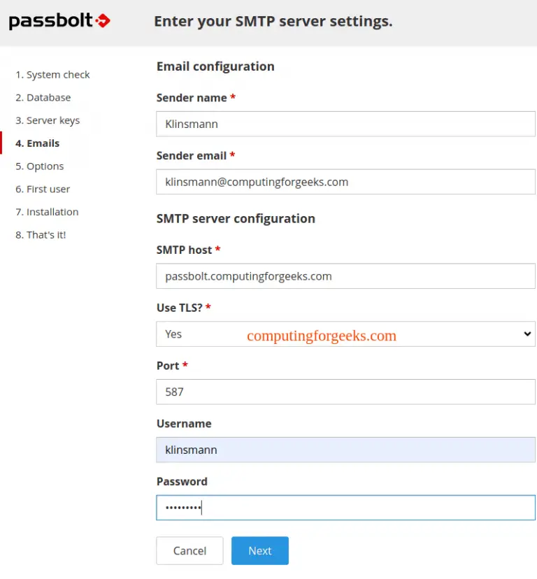 Configure Passbolt Password Manager on Linux | ComputingForGeeks