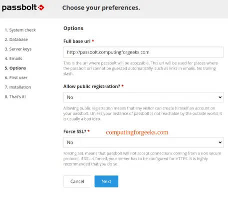 Configure Passbolt Password Manager on Linux | ComputingForGeeks