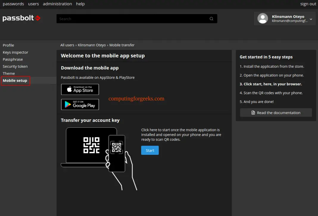 Configure Passbolt Password Manager On Linux Computingforgeeks
