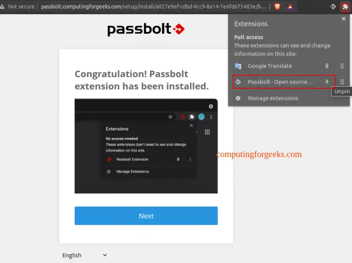 Configure Passbolt Password Manager on Linux | ComputingForGeeks