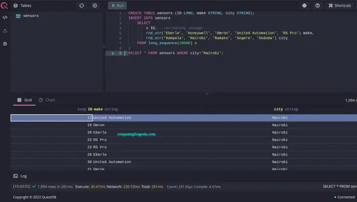 How To Install Questdb Database On Kubernetes Computingforgeeks