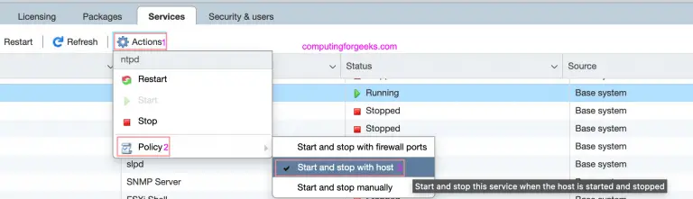 How To Configure Ntp Time On Vsphere Esxi Vcenter Computingforgeeks