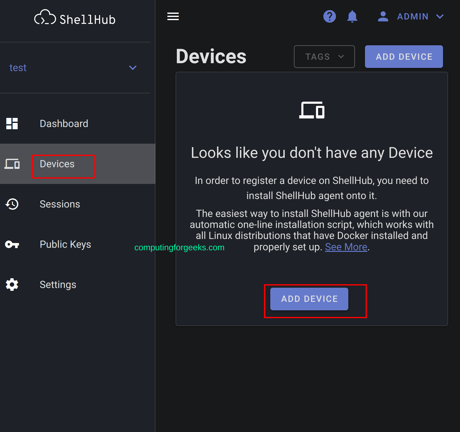 Configure Centralized Ssh For Linux Systems Using Shellhub