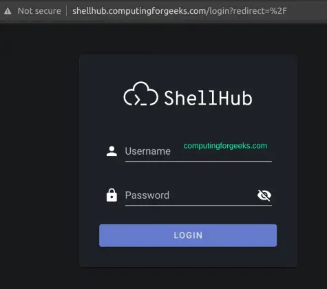 Configure Centralized SSH for Linux systems using ShellHub | ComputingForGeeks