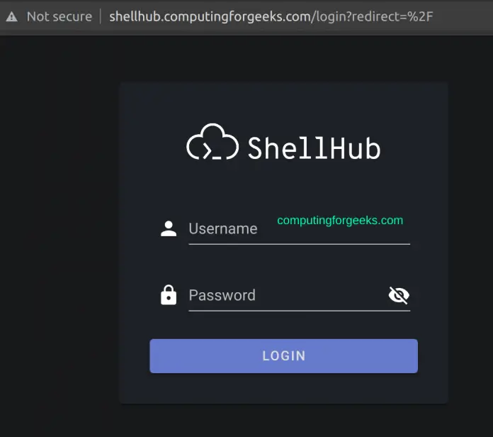 Configure Centralized SSH for Linux systems using ShellHub | ComputingForGeeks