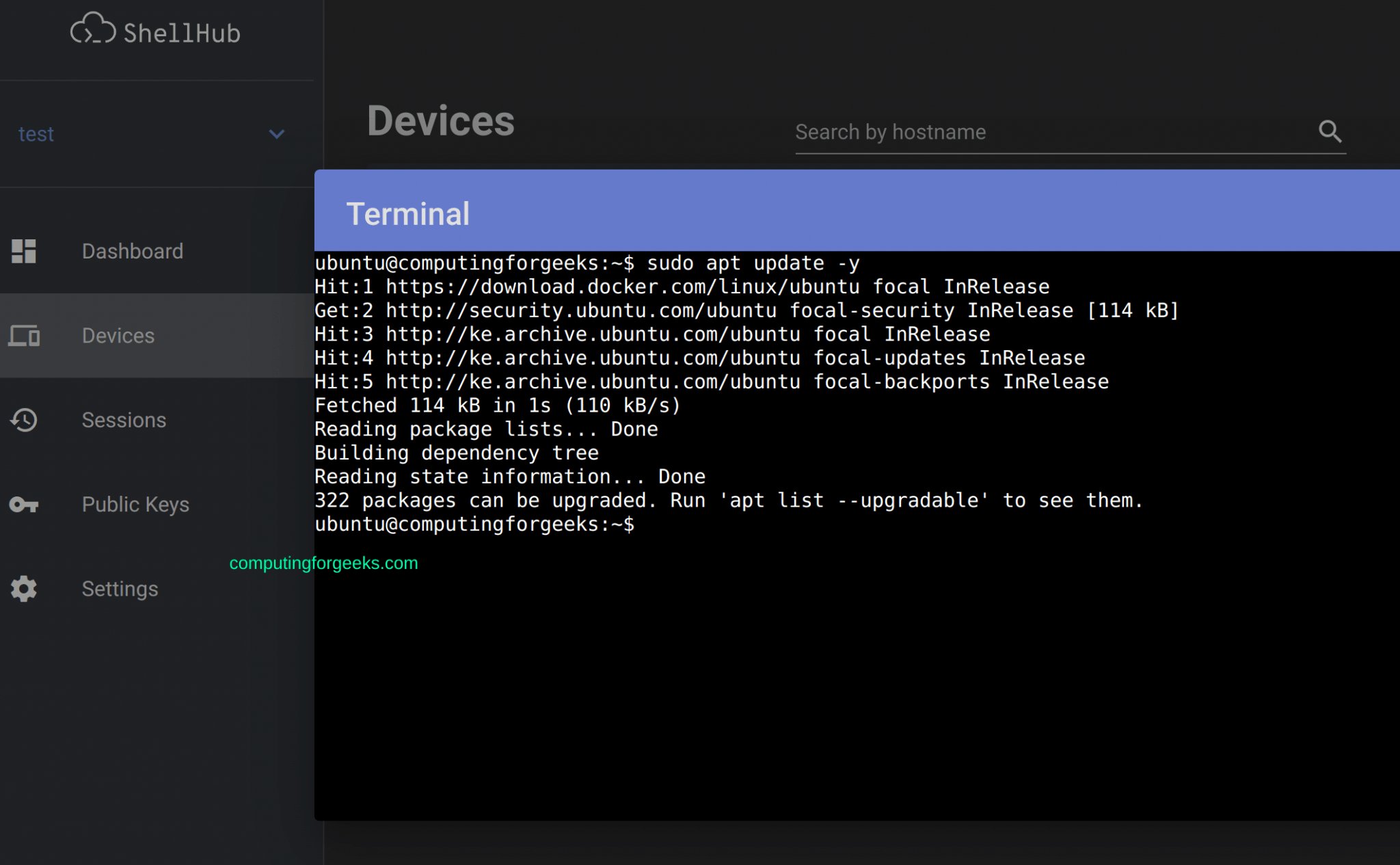 Configure Centralized Ssh For Linux Systems Using Shellhub