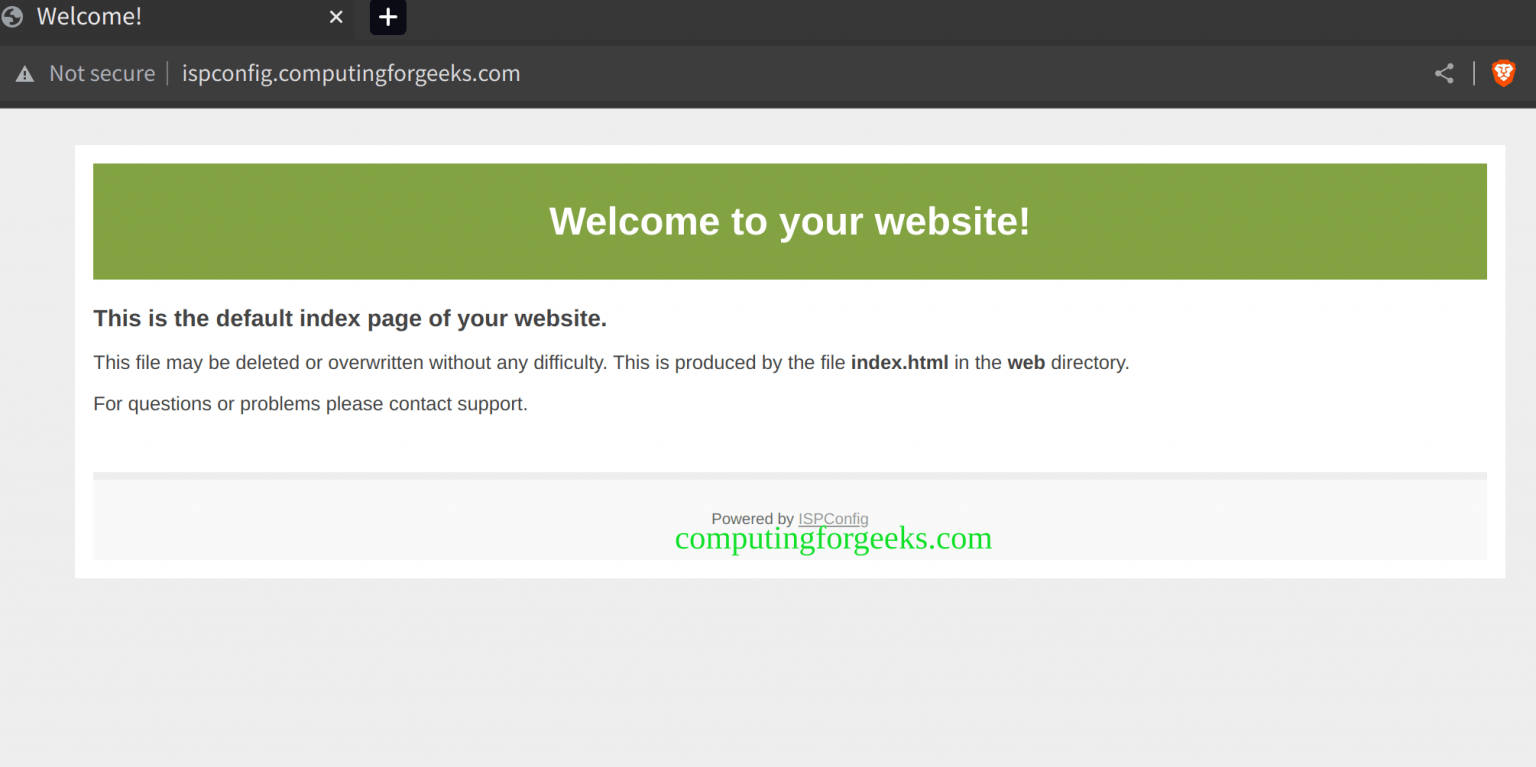 How To Install Ispconfig Control Panel On Ubuntu 2204 Computingforgeeks