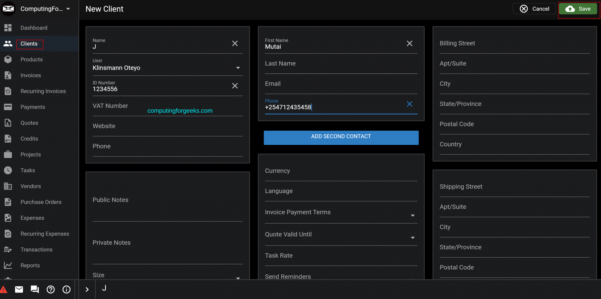 How To Install Invoice Ninja 5 on Ubuntu 22.04 | ComputingForGeeks