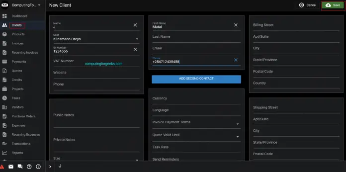 How To Install Invoice Ninja 5 on Ubuntu 22.04 | ComputingForGeeks