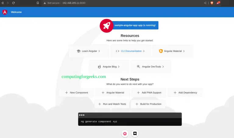 Manage Angular Projects With Angular Cli Guide Computingforgeeks