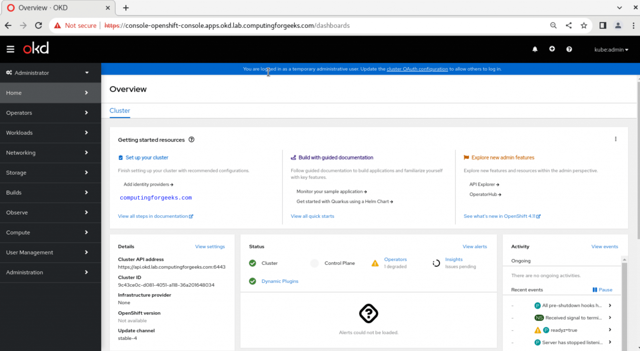 How To Deploy Multi-Node OKD 4 Cluster using Fedora CoreOS | ComputingForGeeks