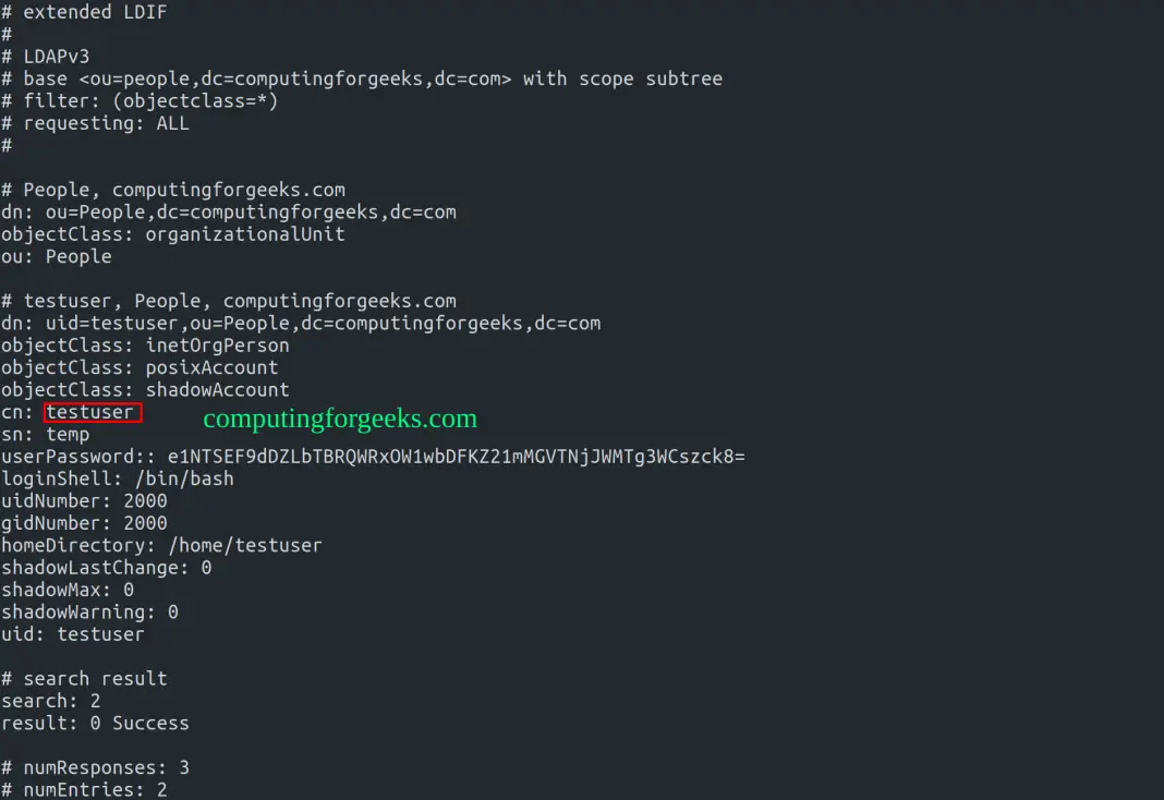 Configure OpenLDAP Client on Rocky Linux 8 / AlmaLinux 8 | ComputingForGeeks
