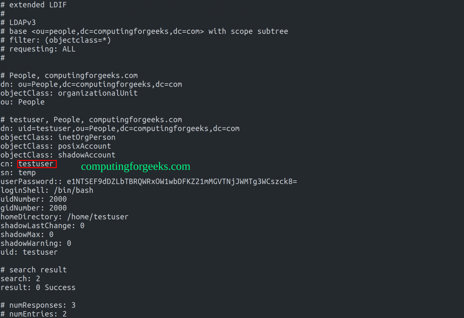 Configure OpenLDAP Client on Rocky Linux 8 / AlmaLinux 8 | ComputingForGeeks